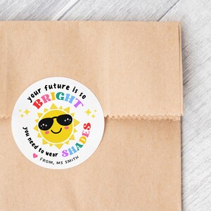 Personalized End of School Year Stickers, Custom Teacher Labels for ...