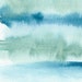 Watercolor Abstract Art Print, Blue Green Ocean Wall Art, Minimalist ...