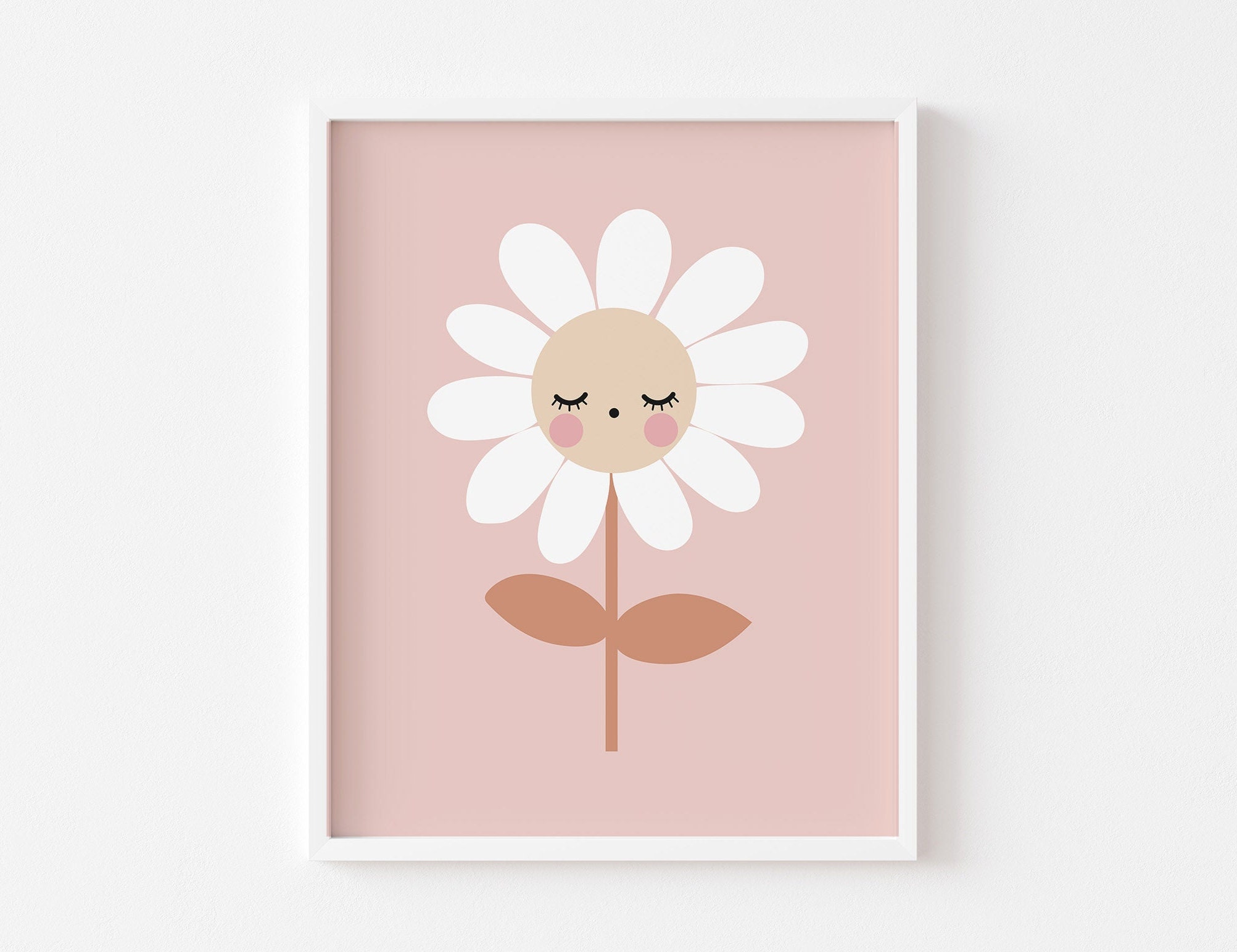 Neutral Daisy Nursery Wall Art, You Are so Loved Modern Daisy Decor ...
