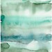 Blue Green Sea Glass Abstract Art Print Modern Coastal Wall - Etsy