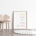 You Are My Sunshine Nursery Wall Art, Pastel Playroom Decor, Boho ...