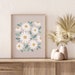 Boho Daisy Wall Art PRINTABLE, Neutral Daisy Garden Poster, Beige Retro ...