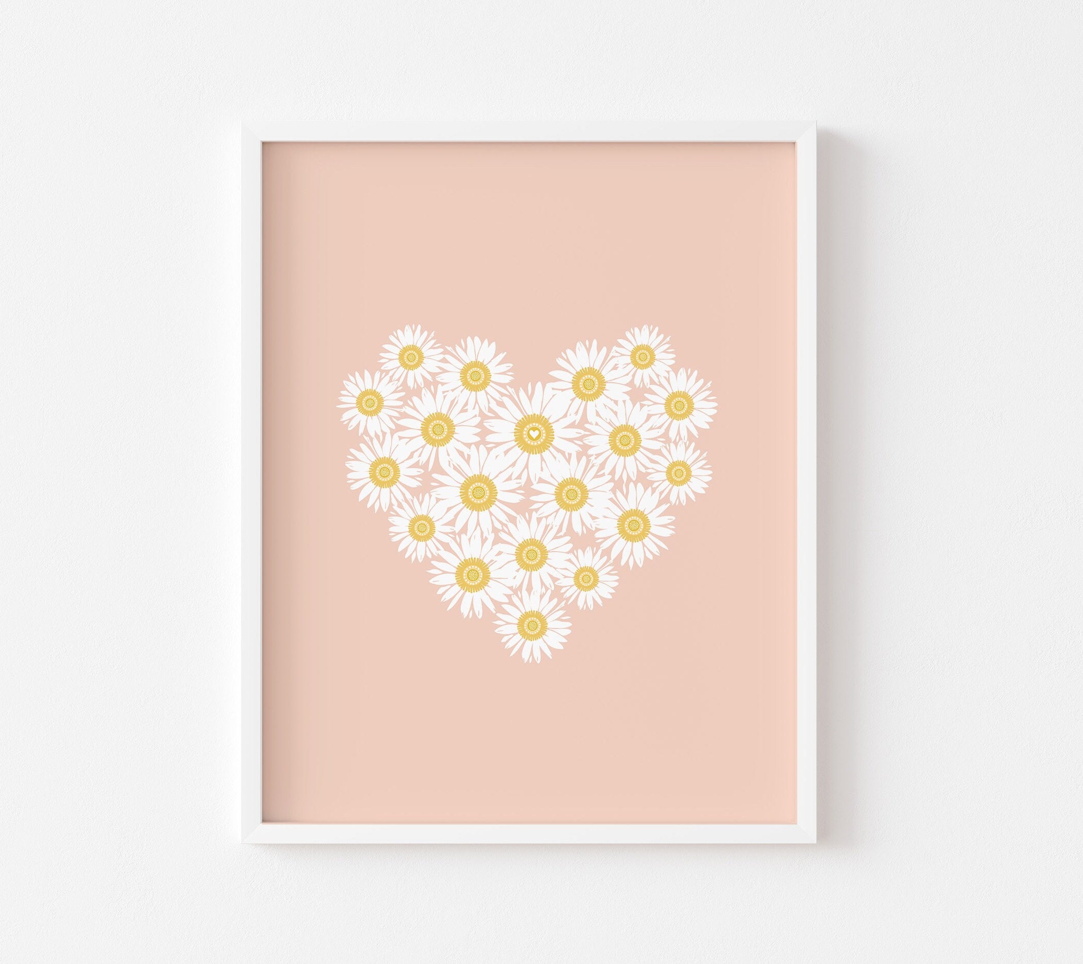 Boho Daisy Nursery Set of 4 PRINTABLE, Personalized Rainbow Kids Room ...