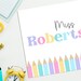Teacher Name Sign PRINTABLE, Personalized Colorful First Day of School ...