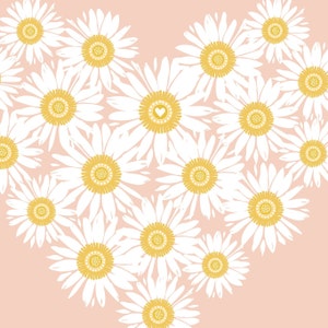 Boho Daisy Nursery Set PRINTABLE, Rainbow Kids Room, Girl Retro Floral ...