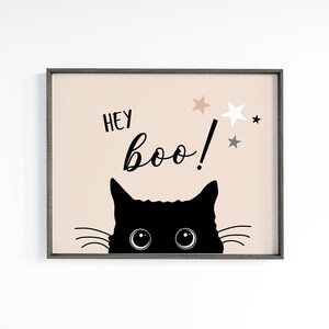 Boho Halloween Nursery Wall Art PRINTABLE, Cute Girls Room Halloween ...