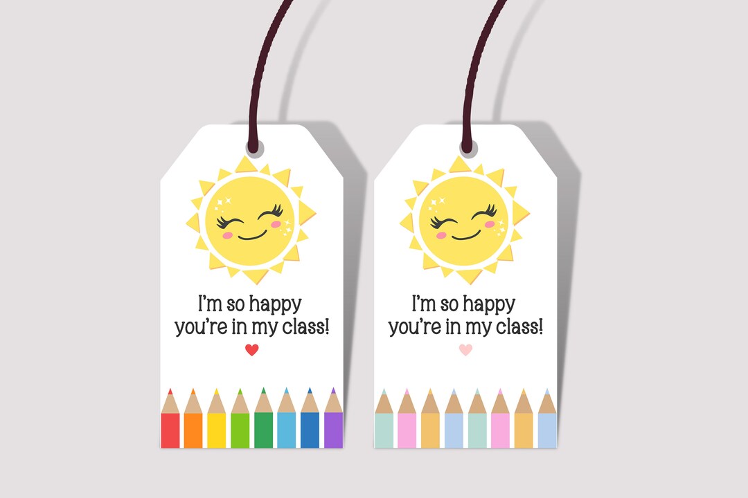 Back to School Gift Tag PRINTABLE, Welcome Back Teacher Class Gifts ...