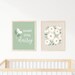 Daisy Nursery Print Set Neutral, Boho Modern Daisy Decor, Sage Green ...