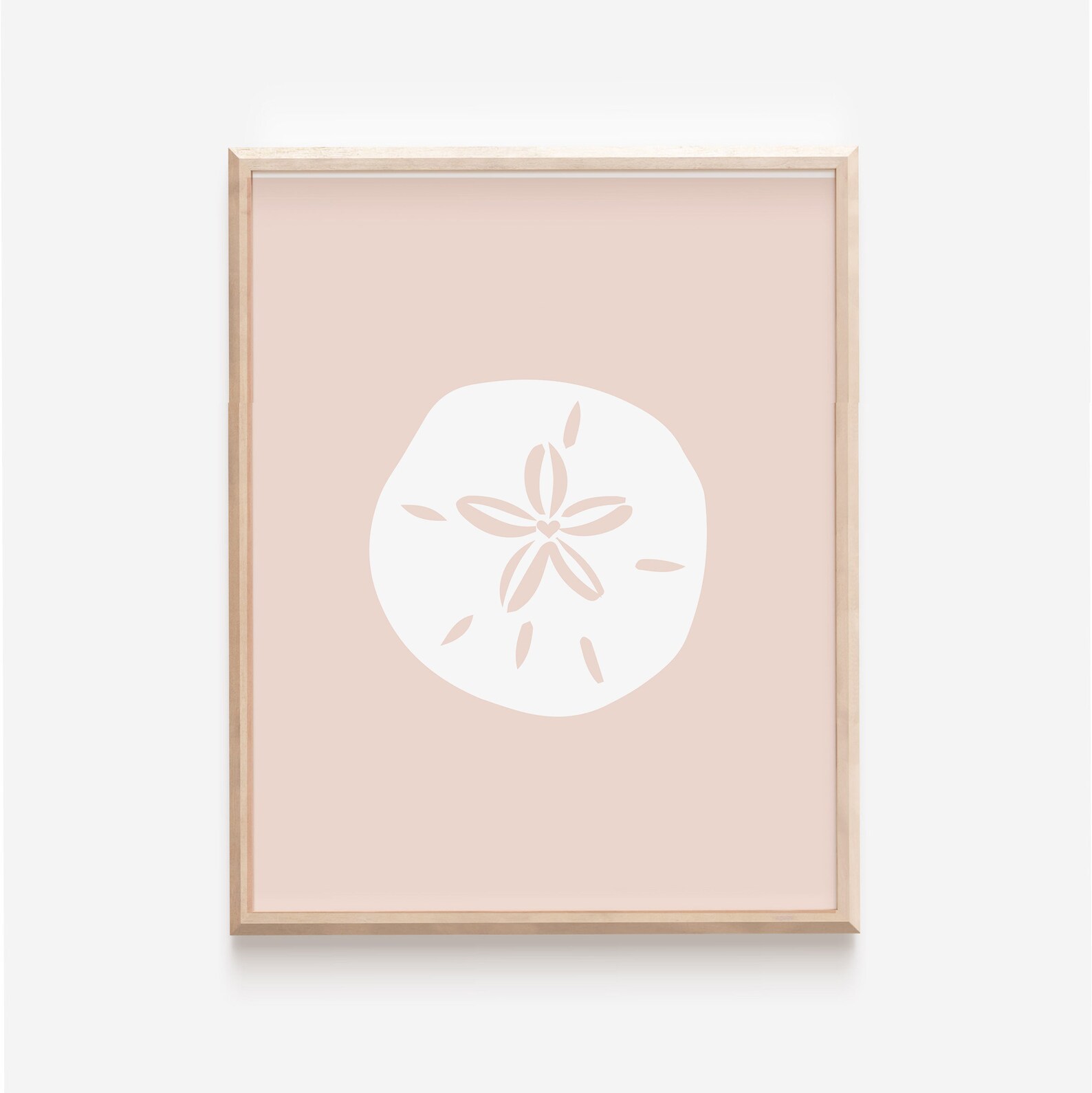 Blush Coastal Nursery Wall Art PRINTABLE, Pink Seashell Girls Room ...