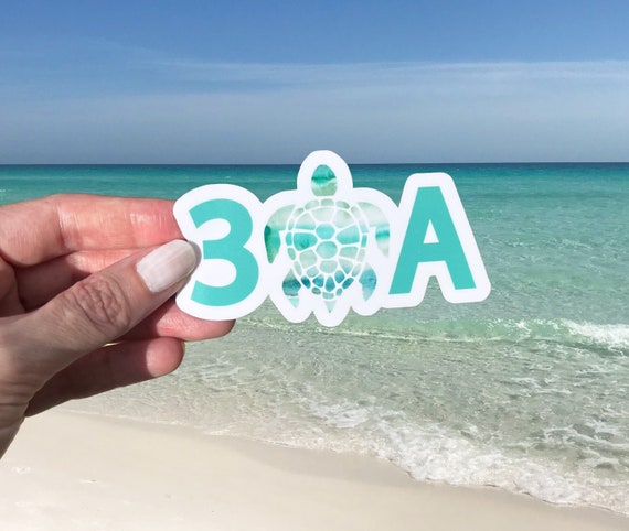30A Florida Vinyl Sticker Vibrant Emerald Coast Sunshine - Etsy