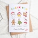 PRINTABLE Teacher Christmas Card, Cute Thank You Merry Teacher Note ...
