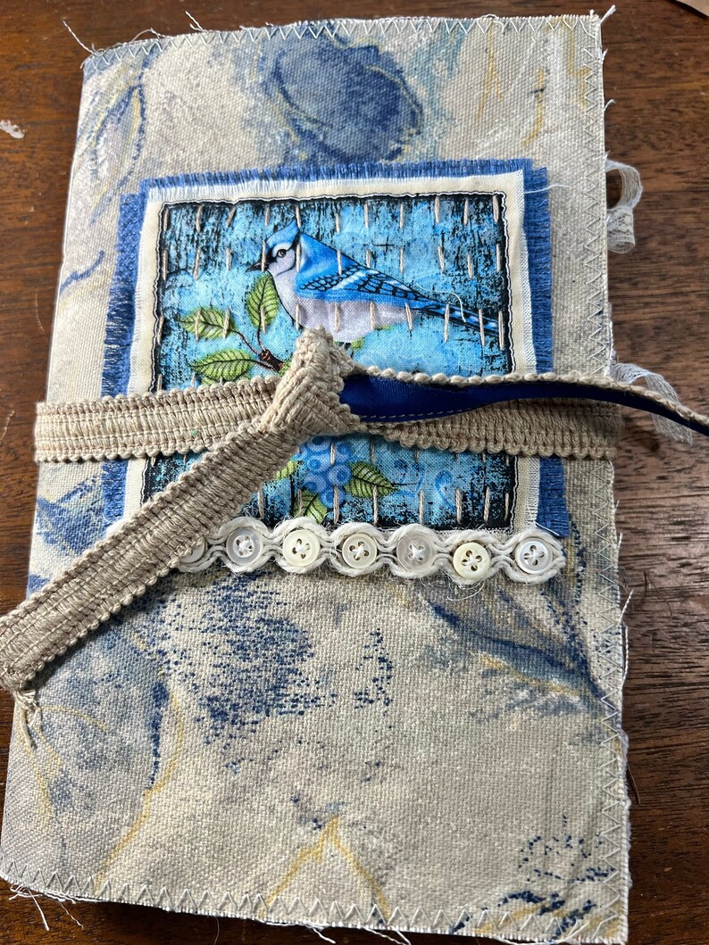 Blue Jay Slow Stitched Single Signature Junk Journal - Etsy