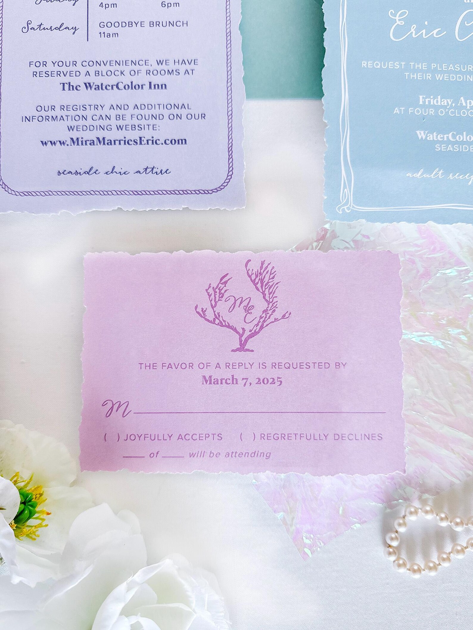 Mermaid Wedding Invitations, Mermaidcore Aesthetic, Ocean Wedding ...