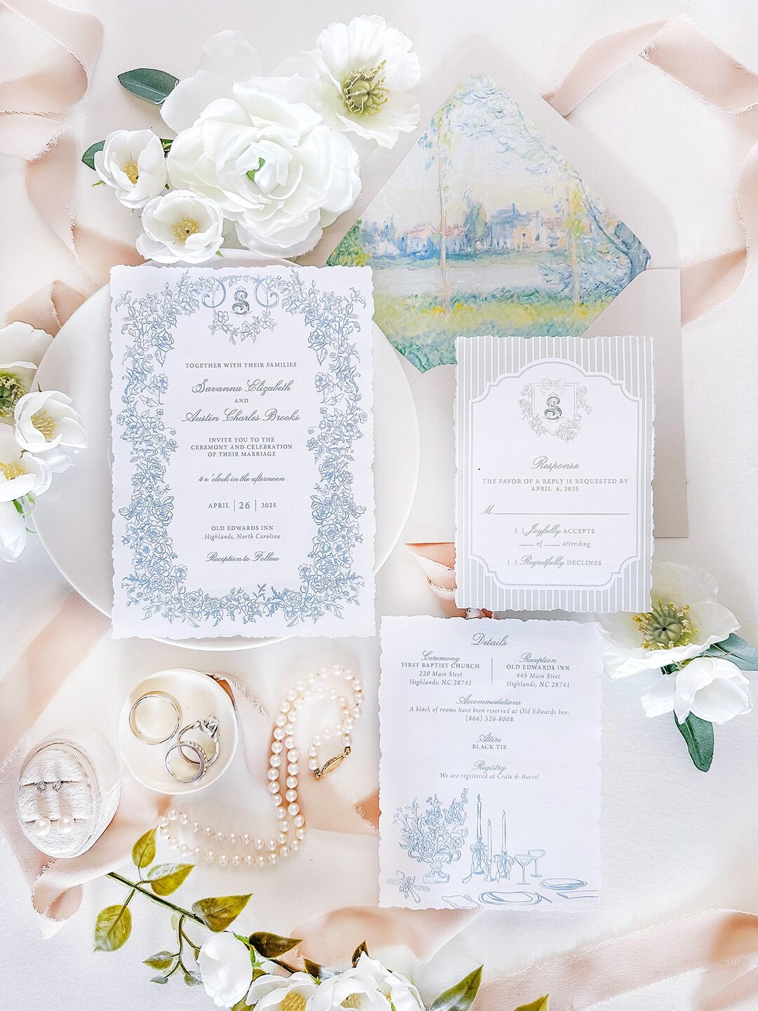 Timeless Sophisticated Wedding Invitations, Old Money Aesthetic, Preppy ...