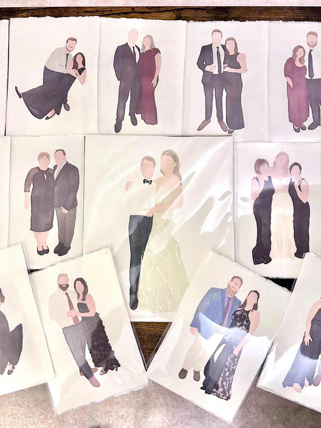 Live Watercolor Wedding Guest Portraits: Unique Wedding Favor (fort ...