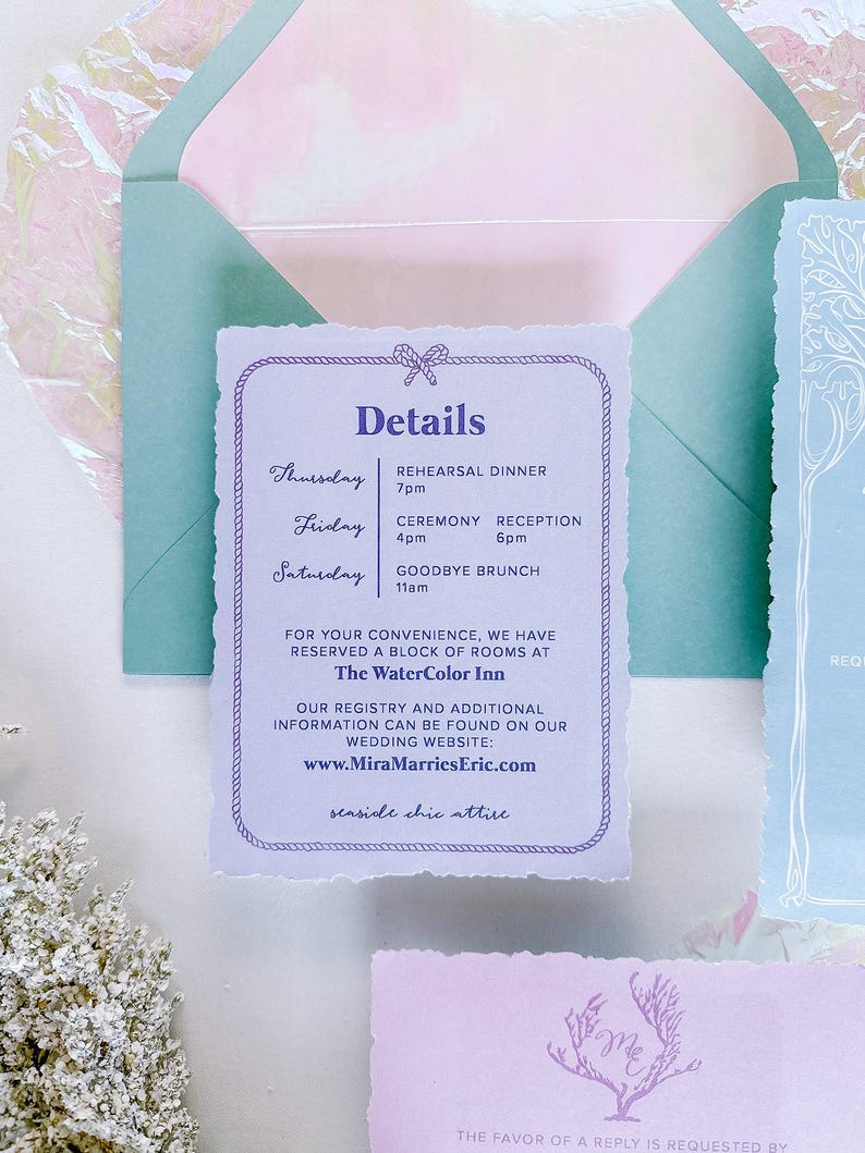 Mermaid Wedding Invitations, Mermaidcore Aesthetic, Ocean Wedding ...