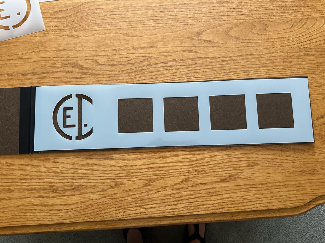 Custom Address Stencil Kit - Curb Stencil - With Charles Du Bois Logo ...