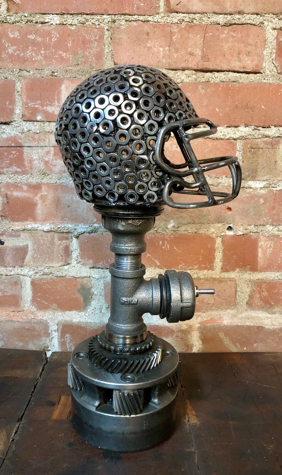 Football Helmet Lamp/ Notre Dame Football/ Gifts for Men/ Unique Gifts ...