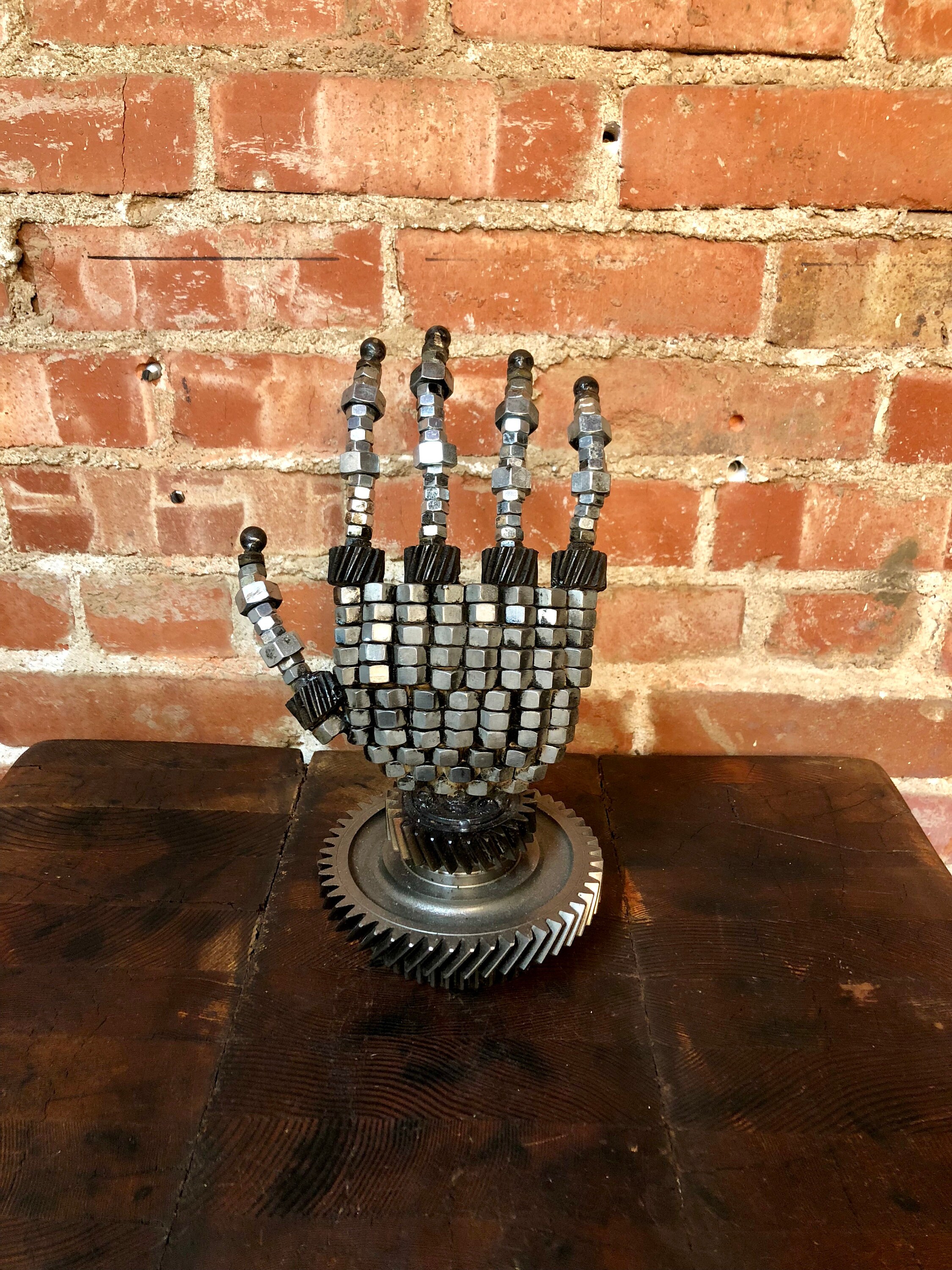 Skeleton Metal Hand Art