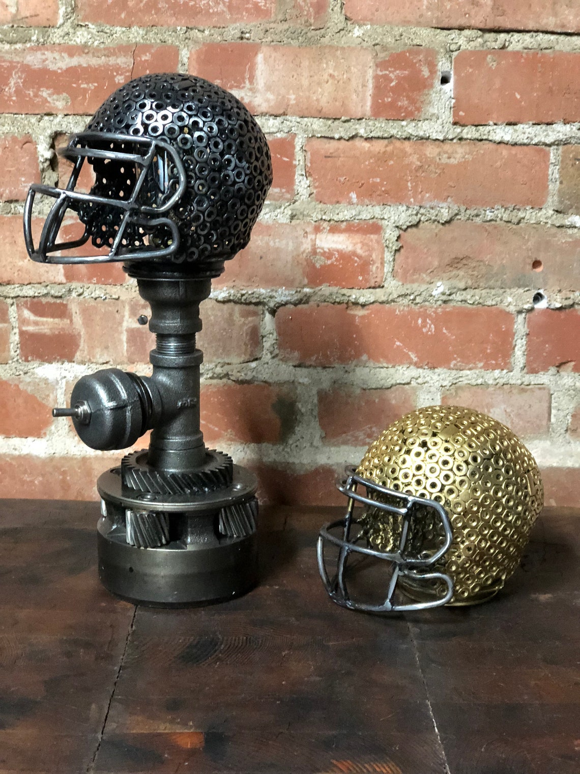 Football Helmet Lamp/ Notre Dame Football/ Gifts for Men/ Unique Gifts ...