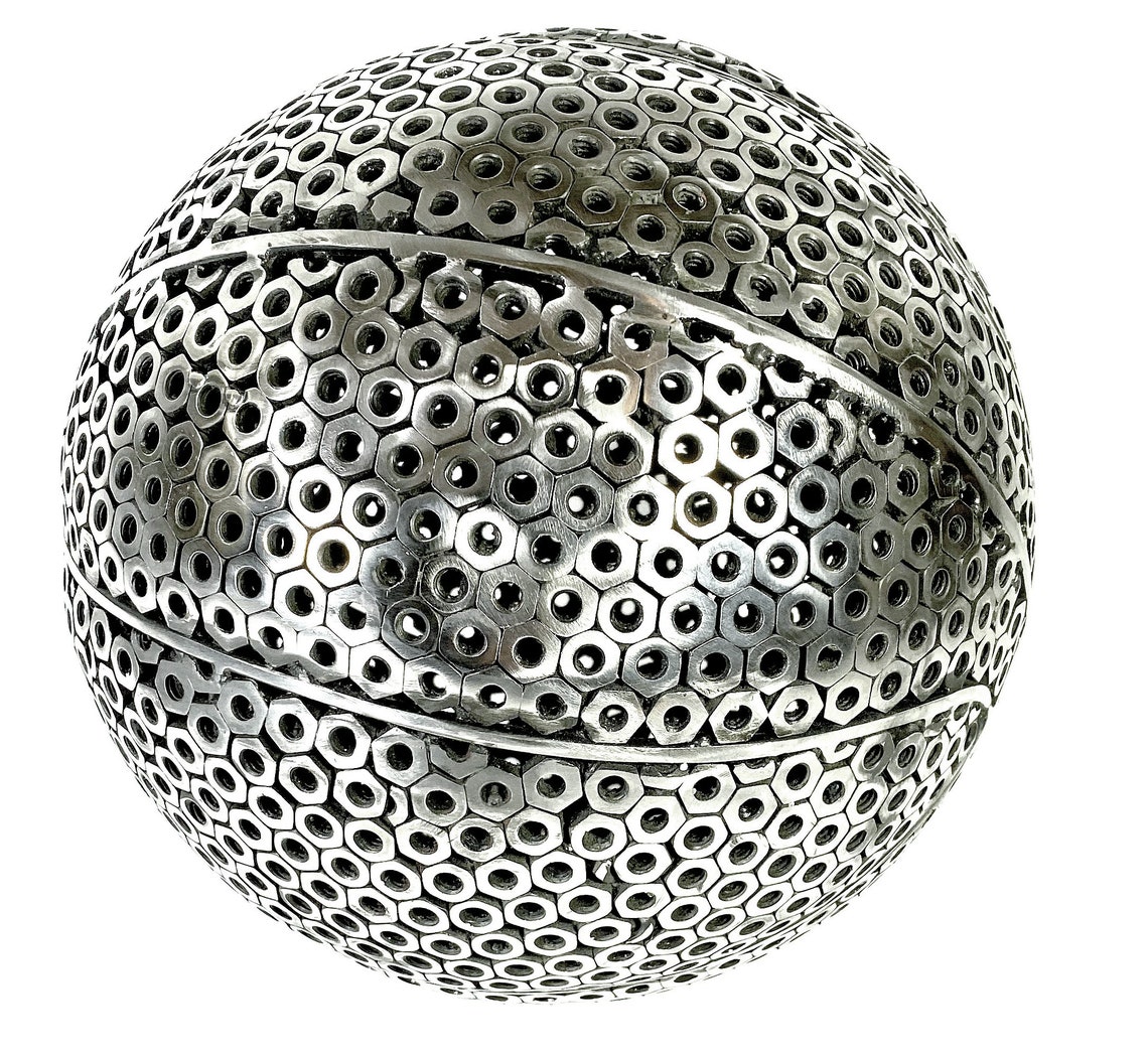 Basketball Basketball Sculpture Industrial Gift Gift | Etsy