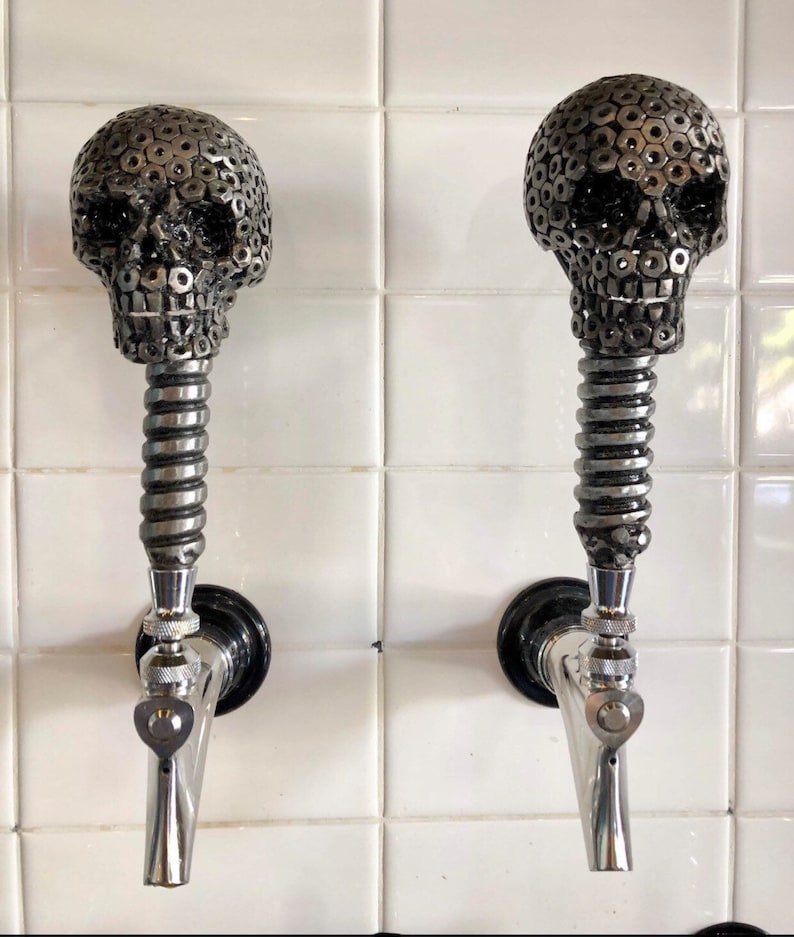 Skull Gift/ Skull/ Unique Beer Tap/ Skull Beer Tap/ Dia De Los - Etsy