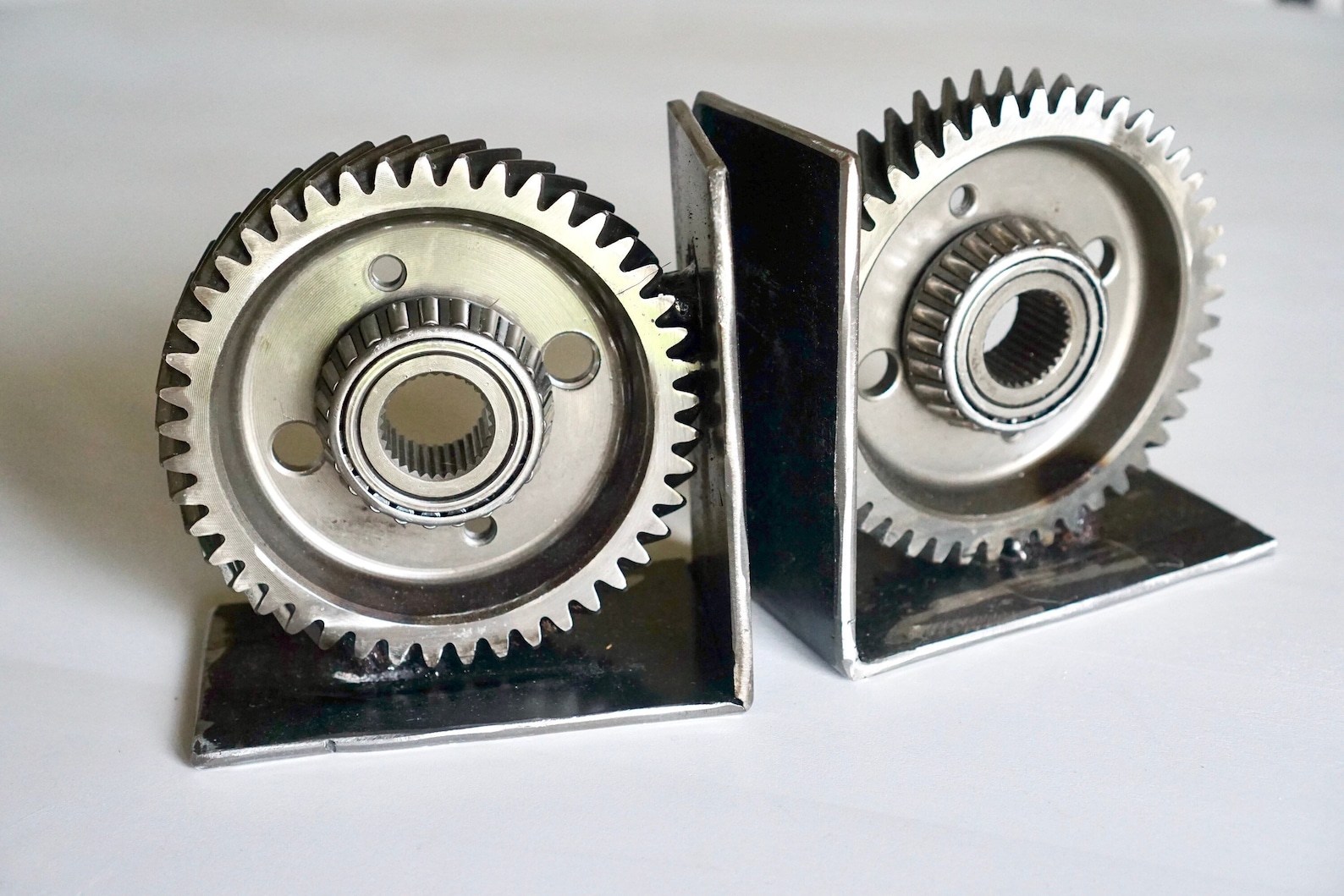 Metal Bookends/ Industrial Decor/ Bookends/ Heavy Duty - Etsy