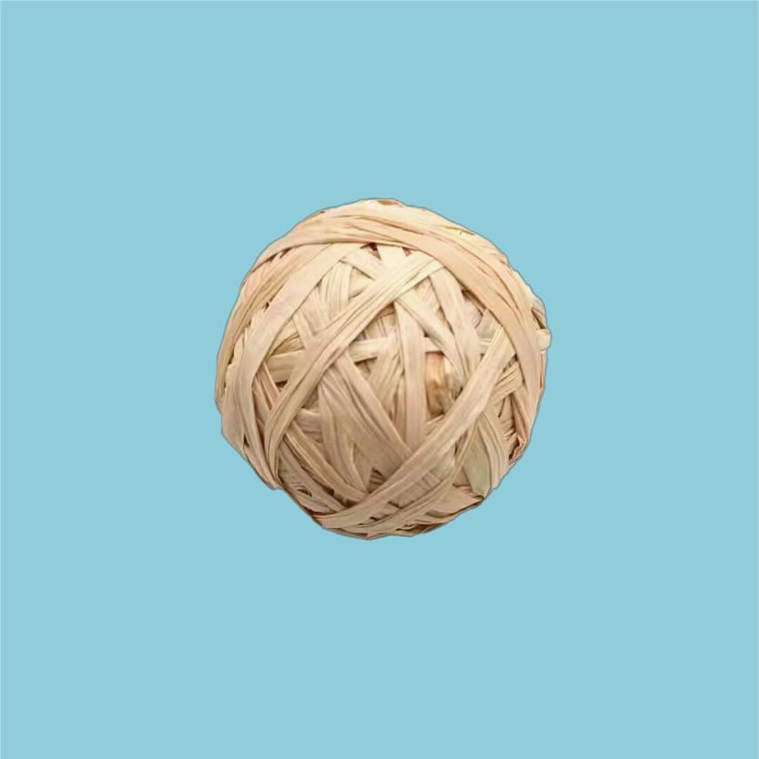 HANDWOVEN Raffia Ball for Cats - Etsy
