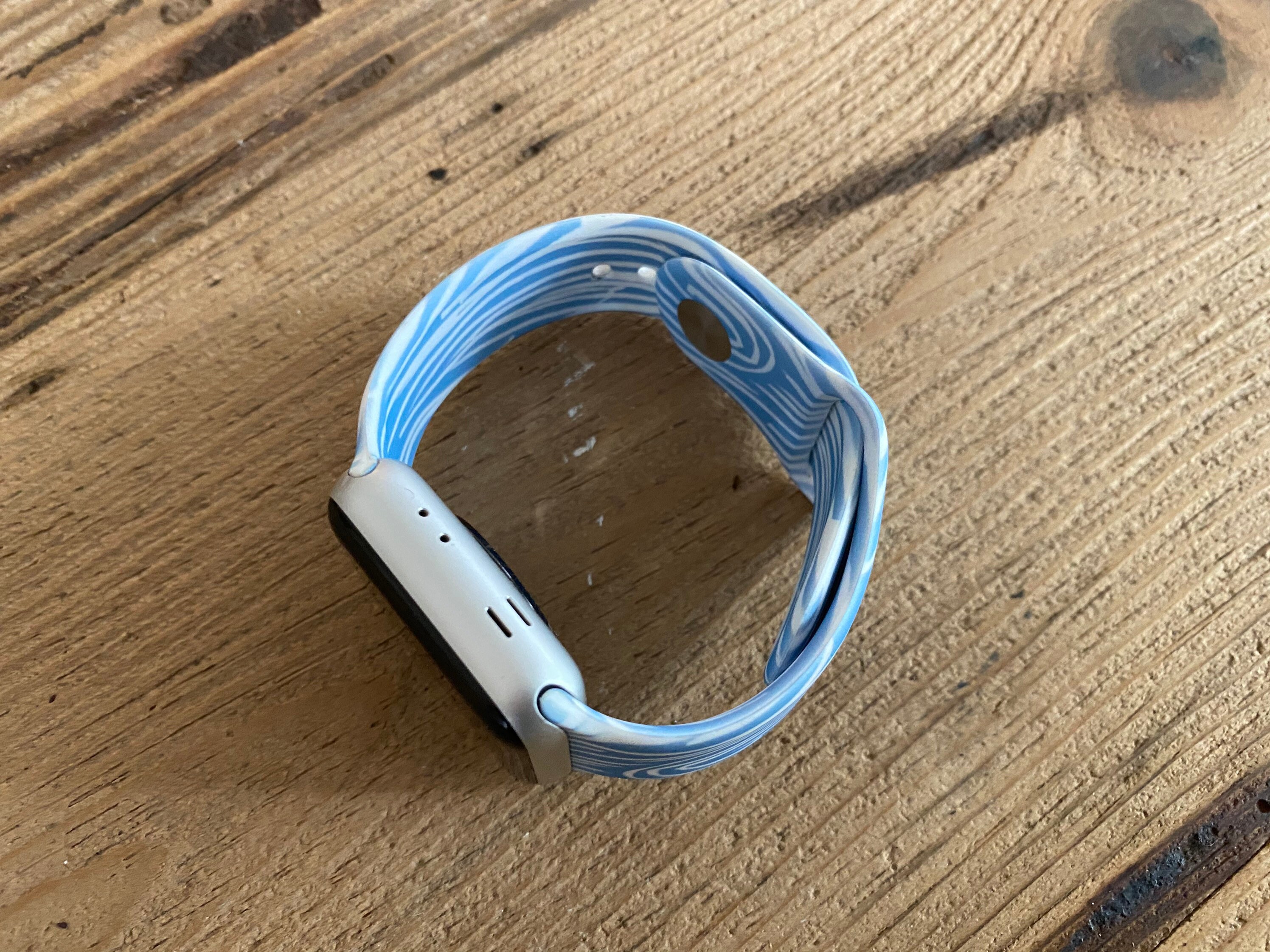 Apple Watch Band Light Blue Swirl 38mm 40mm 42mm 44mm S/M M/L | Etsy