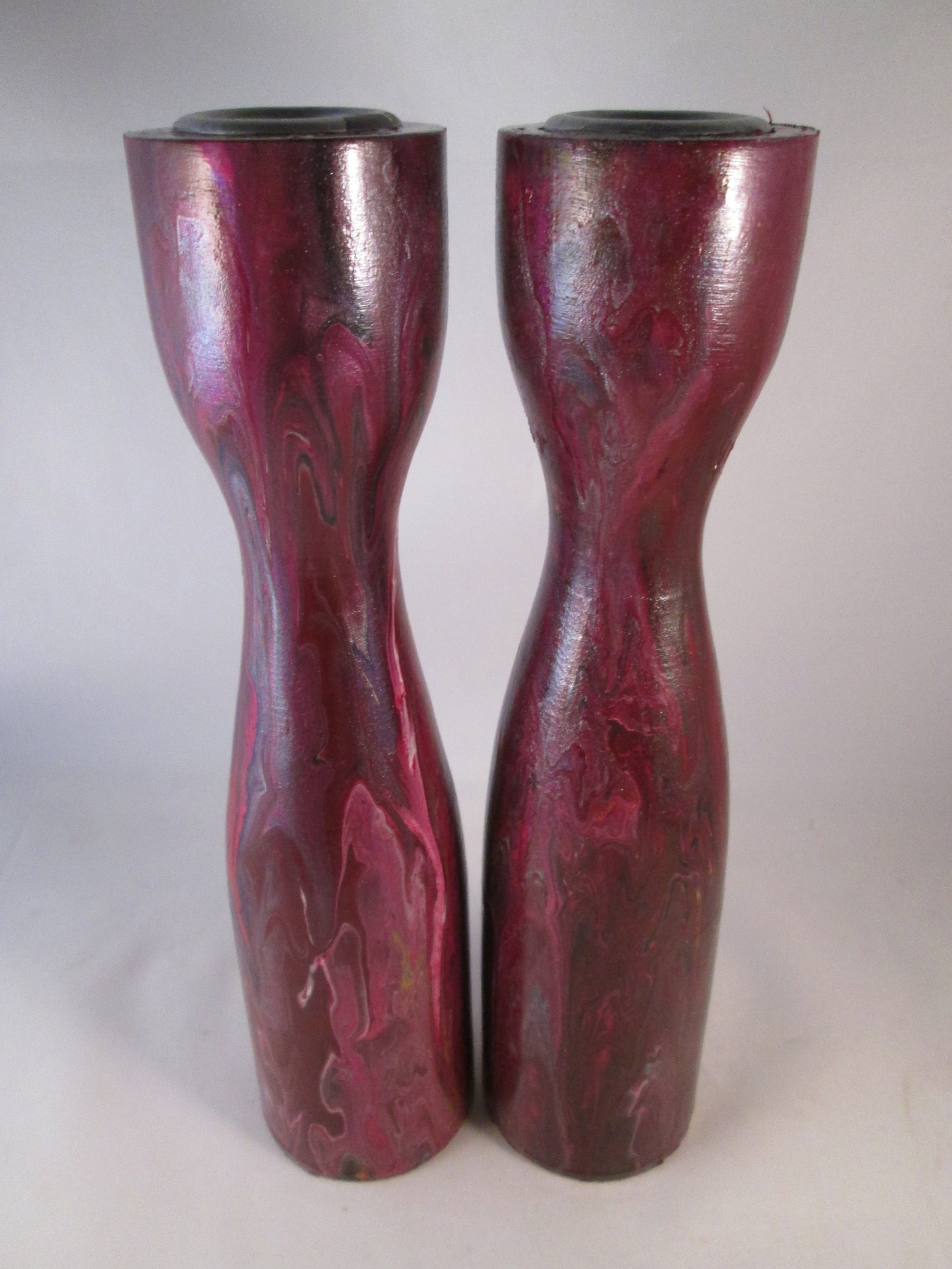 Candlesticks, Hand Painted Candlesticks, Candle Holders, Table ...