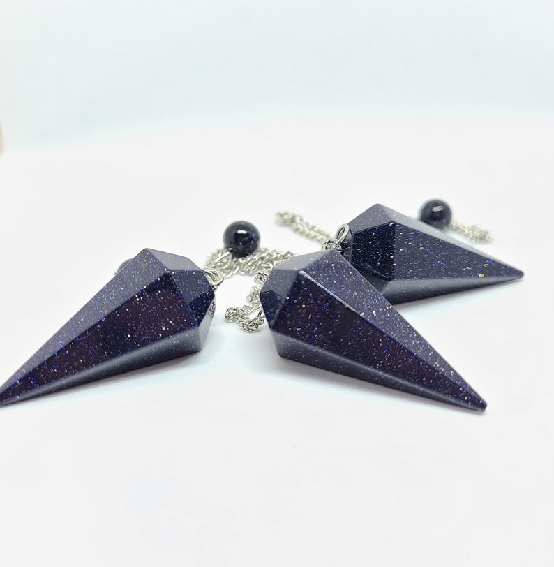 Blue Goldstone Pendulum - Etsy