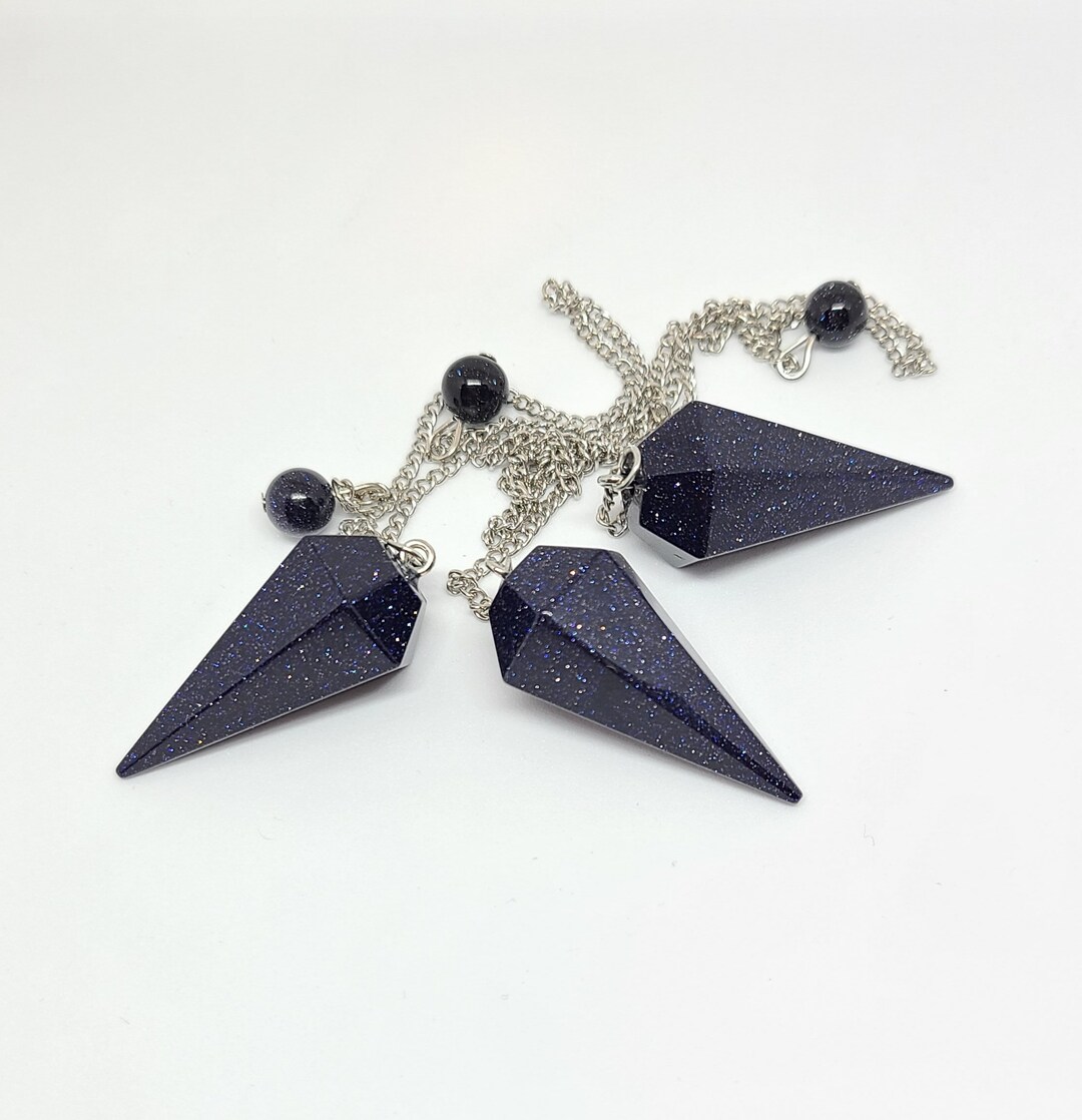 Blue Goldstone Pendulum - Etsy