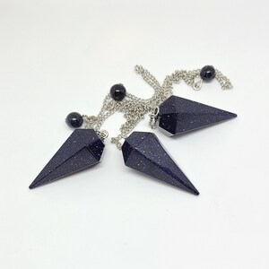 Blue Goldstone Pendulum - Etsy