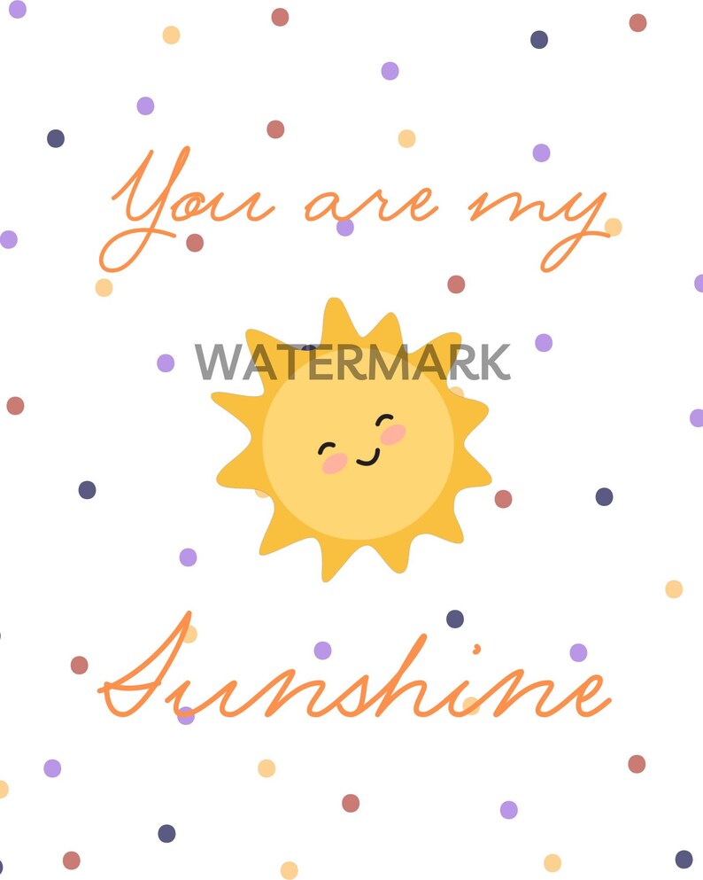 You Are My Sunshine Digital Download - Etsy