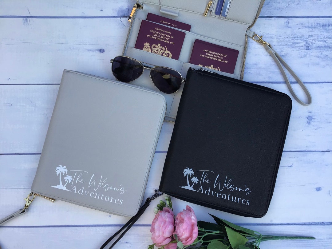 Personalised Travel Organiser for Family | Travel Document Folder - Etsy