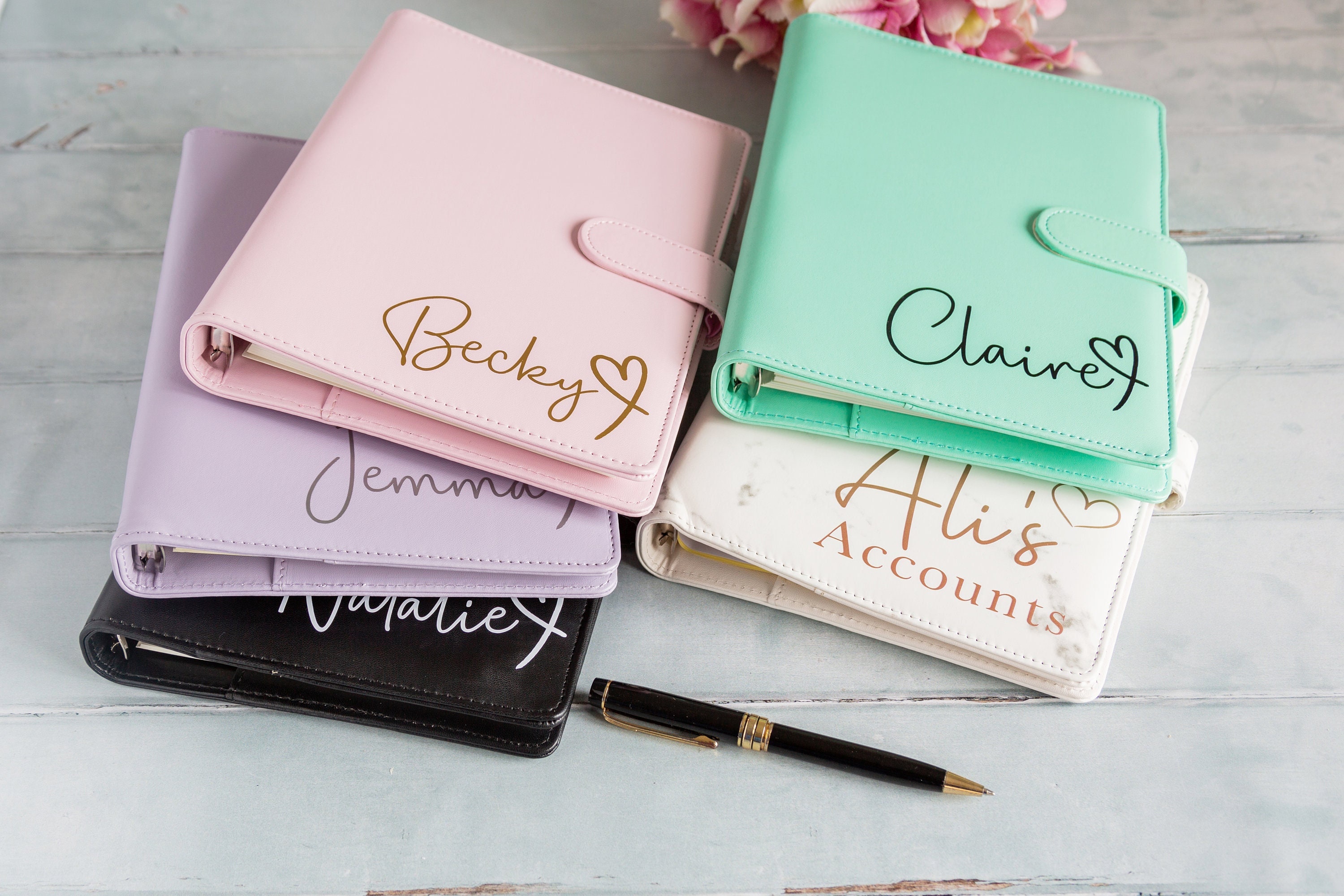 A5 Ring Binder Personalised PU Leather Organiser and Planner - Etsy UK