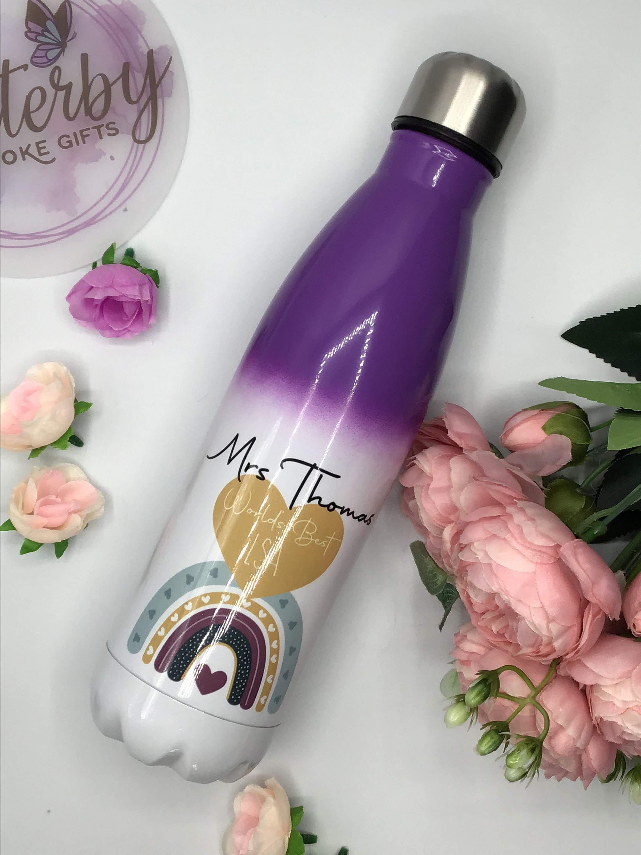 Personalised teacher drink bottle best teacher ta lsa | Etsy