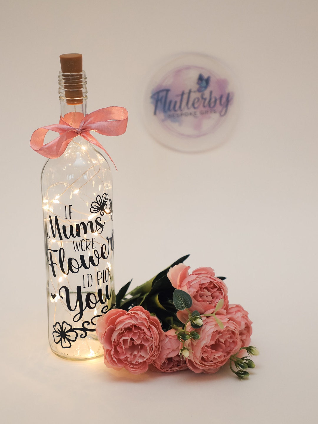 Mum Light up Bottle Gift - Etsy UK