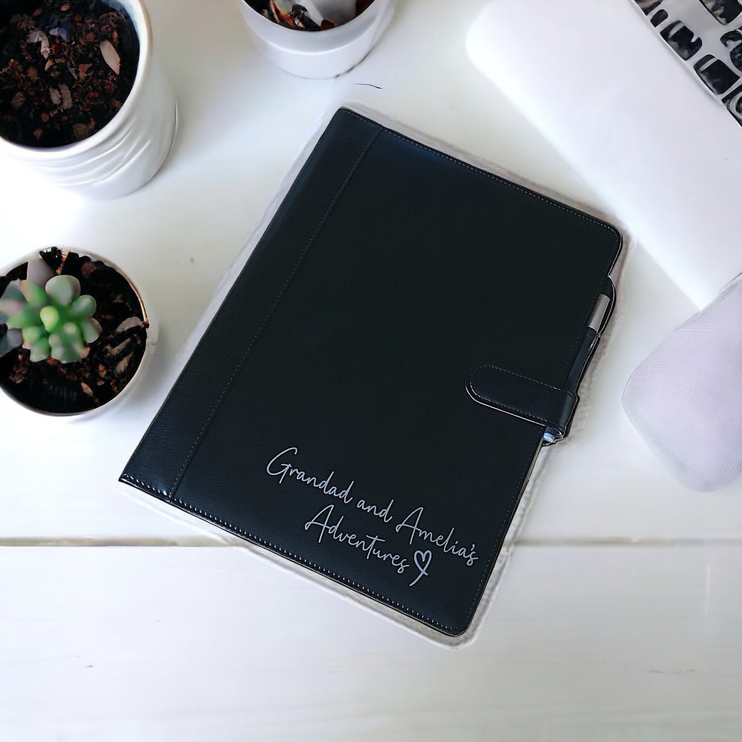 Personalised A4 Ring Binder PU Leather Planner Organiser - Etsy