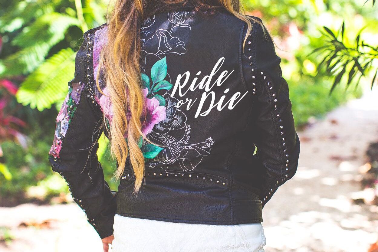 Custom Hand-painted Leather Jackets - Etsy