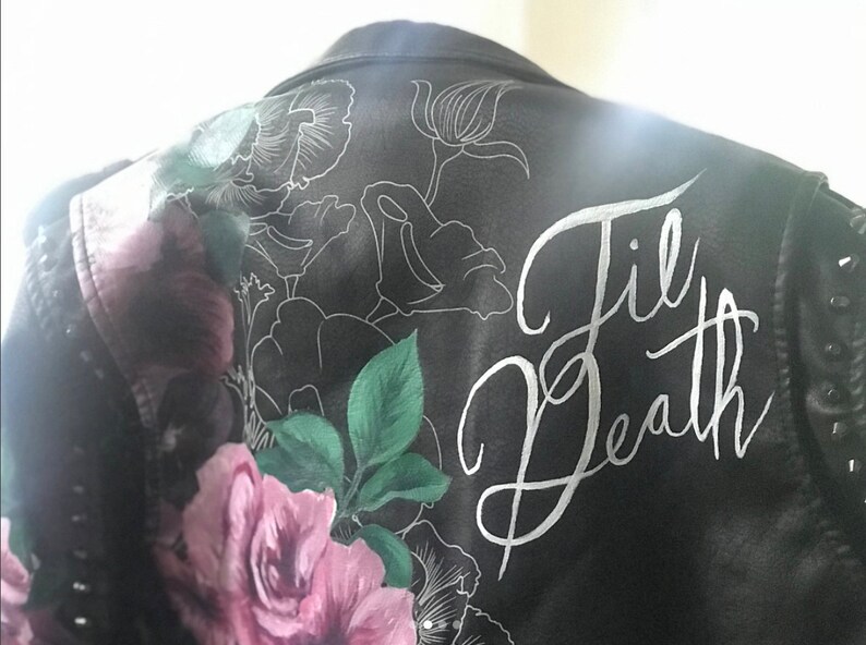Custom Hand-painted Leather Jackets - Etsy