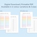 Monthly Step Log Printable Track Your Daily Steps Step Tracker Digital ...