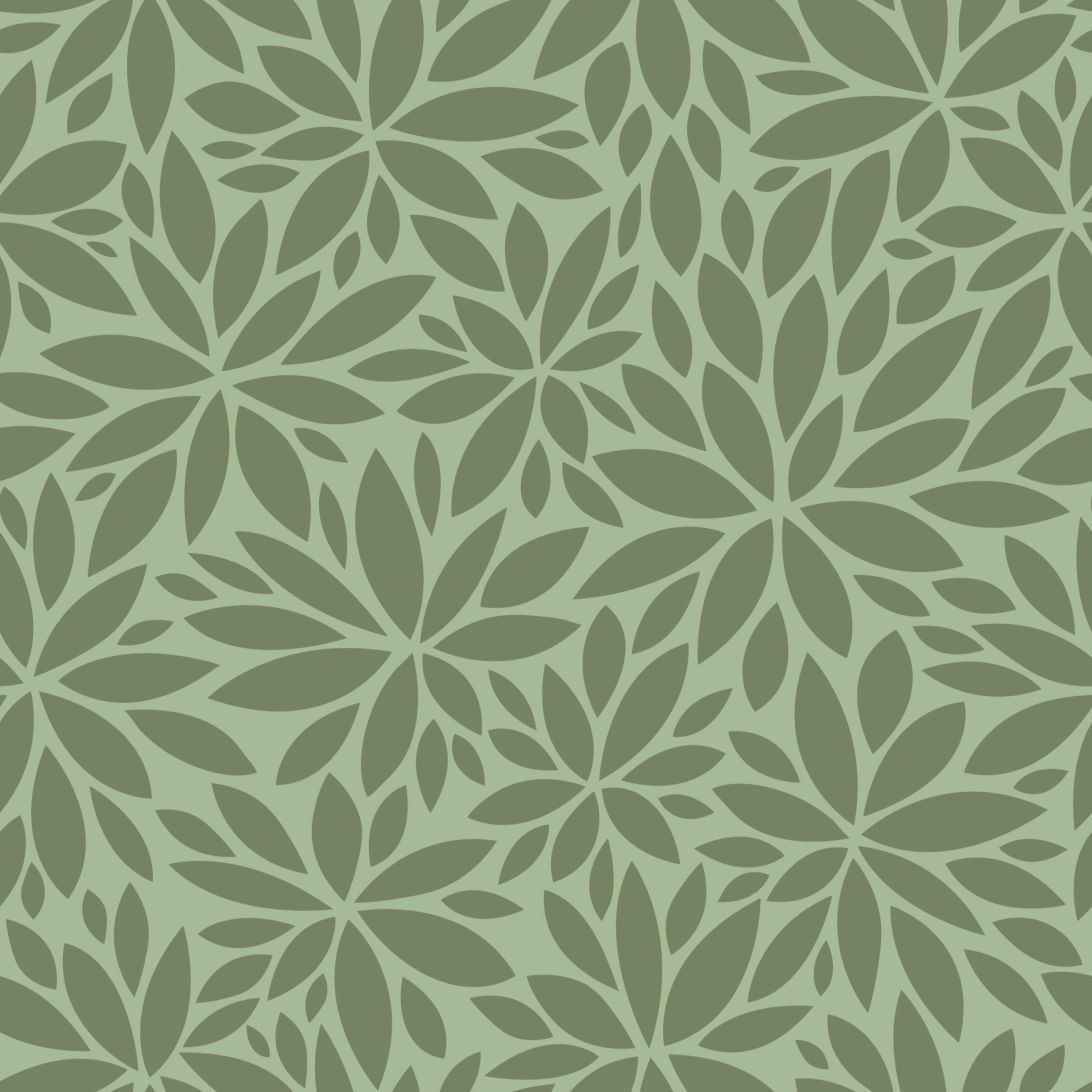 Sage Green Floral and Botanical Patterns 12x12 Inch Seamless Digital ...