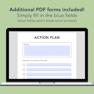 Action Plan Worksheet | Printable PDF and Editable Form - Etsy