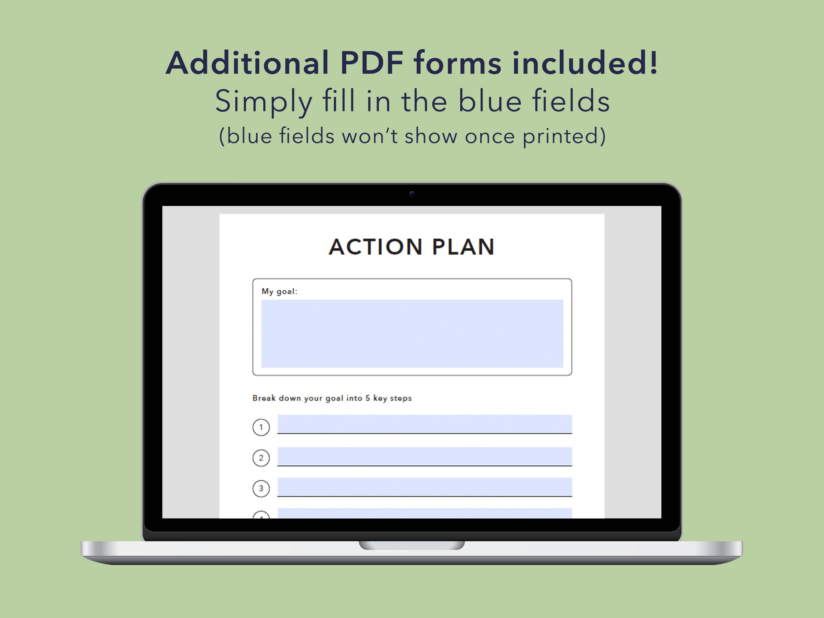 Action Plan Worksheet | Printable PDF and Editable Form - Etsy