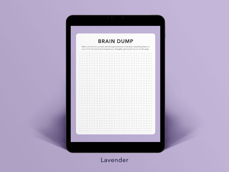 Brain Dump Digital Template for Digital Planners & Journals - Etsy