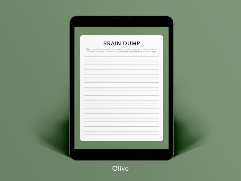 Brain Dump Digital Template for Digital Planners & Journals - Etsy