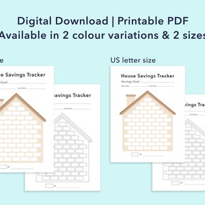 House Savings Tracker Printable | Saving for a New Home Deposit ...