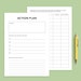 Action Plan Worksheet | Printable PDF and Editable Form - Etsy
