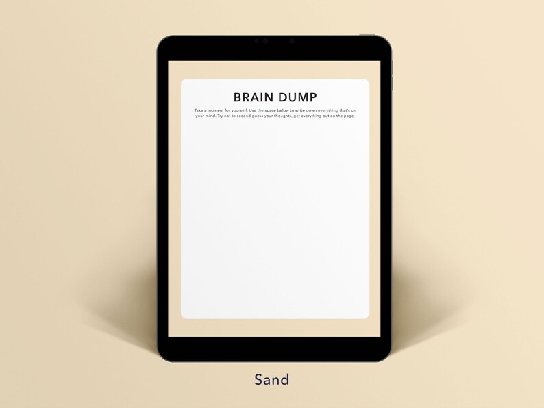 Brain Dump Digital Template for Digital Planners & Journals - Etsy